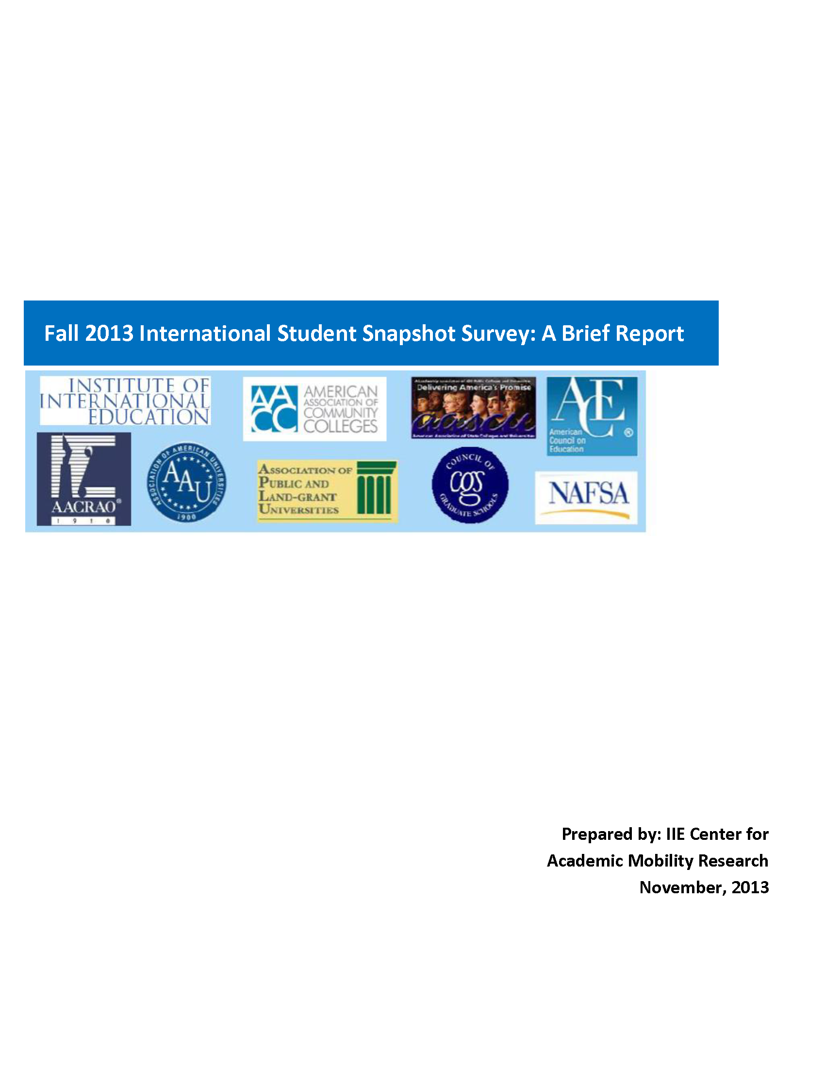Fall Snapshot on International Student Enrollment | IIE