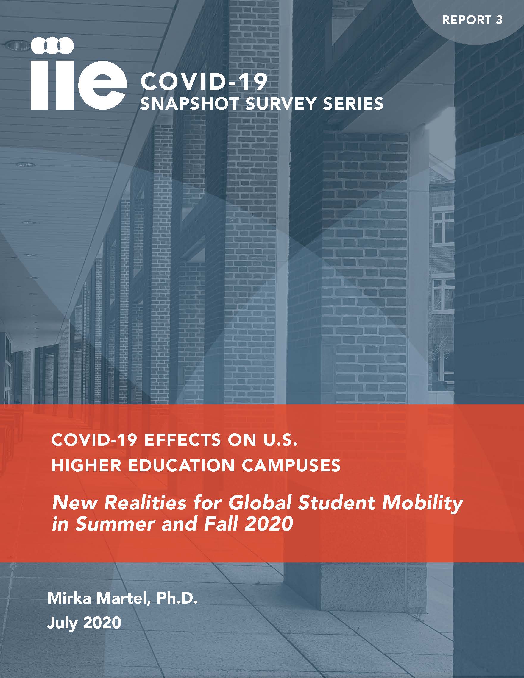 COVID-19 Effects on US Higher Education Campuses, Report 3 | IIE