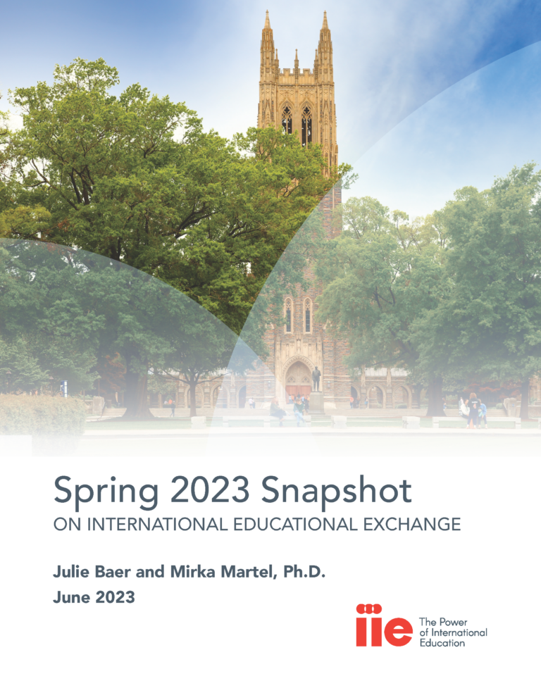 Spring Snapshot on International Educational Exchange | IIE